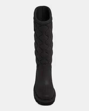 Moncler Kickstream Quilted Mid-calf Boots - Black