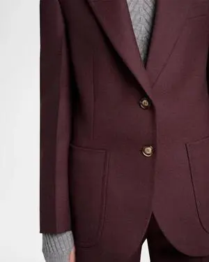 Victoria Beckham Katherine Wool Jacket - Acai