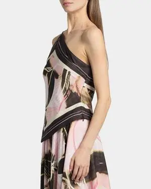 AMUR Lyra Scarf One-shoulder Top - Gaudis Gar