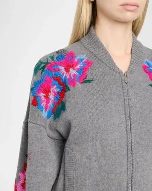 MAISON COMMON Wool Zip-up Cardigan - Grey