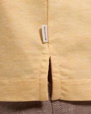 Bugatchi Apos;s Performance Micro-herringbone Johnny Collar Polo Shirt - Jojoba