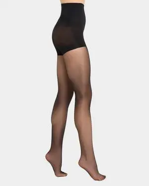 Commando Essential Control Sheer Microfiber Tights - Black