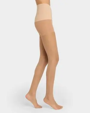 Commando Essential Control Sheer Microfiber Tights - Medium Nude