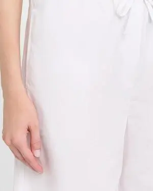 TOTEME Drawstring Cotton Balloon Pants - White
