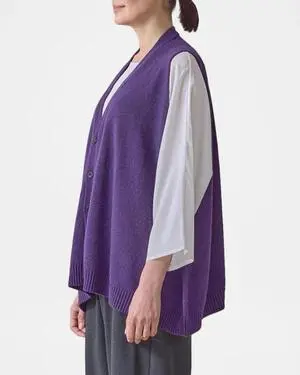 Eskandar V-neck Cashmere Vest - Tincture