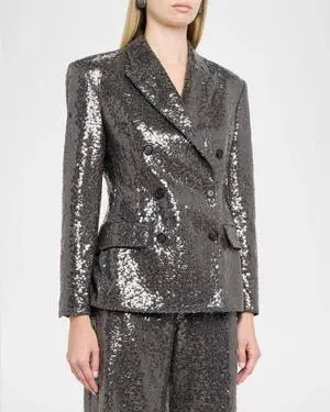 Brunello Cucinelli Sequin Embellished Suit-type Jacket
