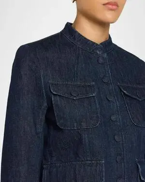 Rag & Bone Mercer Denim Blazer - Darkrinse