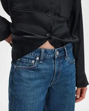 Rag & Bone Cam Ankle Straight Jeans - Nova