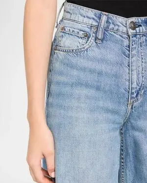 Rag & Bone Sofie Featherweight Denim Wide-leg Jeans - Beverly