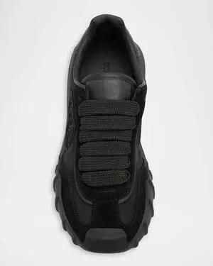 Dolce & Gabbana Apos;s Dg Nylon & Leather Low-top Athletic Sneakers - Black