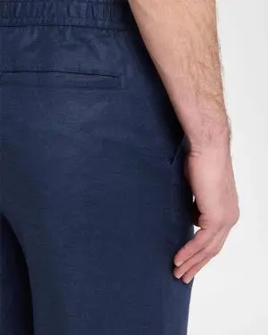Bugatchi Apos;s Aerolinen Drawstring Shorts - Navy
