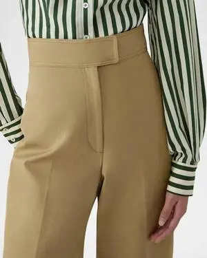 Carolina Herrera Diane High-waisted Wide-leg Pants