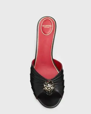 Valentino Garavani 55mm Pas De Chat Leather Mules