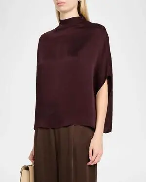 Lapointe Satin Cape Tee