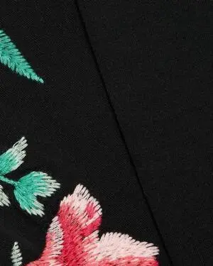 Johnny Was Celiora Embroidered Cotton-blend Leggings