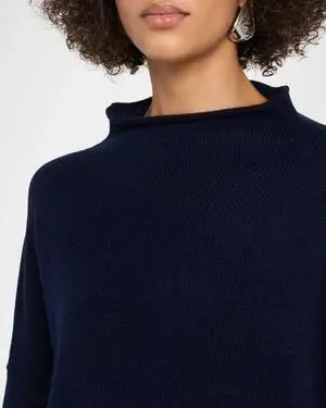 LISA YANG Sandy Cashmere Roll-neck Oversized Sweater