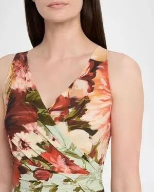 Chiara Boni La Petite Robe Isoshi Floral-print Faux Wrap Midi Dress - Ingrid