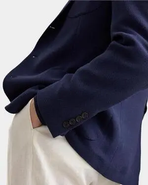 Polo Ralph Lauren Apos;s Hadley Hand-tailored Panama-weave Jacket - Navy