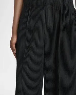 Issey Miyake Apos;s Monthly Colors Pleated Wide-leg Trousers - Black