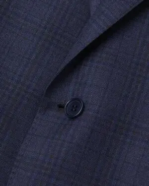 Canali Apos;s Siena Plaid Classic-fit Sportcoat - Blue