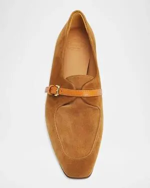 CHURCH & APOS;S Sienna Buckle Strap Suede Loafers