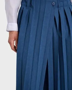Issey Miyake Apos;s Edge Ensemble Pleated Trousers - Navy