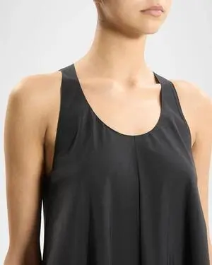 Theory A-line Cotton Tent Maxi Dress
