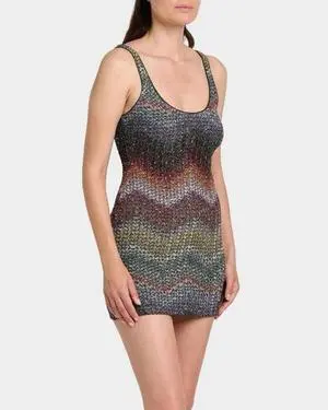 Missoni Sequin Wefted Loom Knit Mini Dress