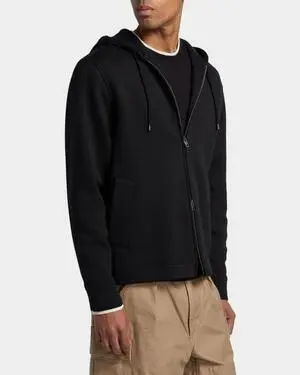 Vince Apos;s Scuba Full-zip Hoodie - Black