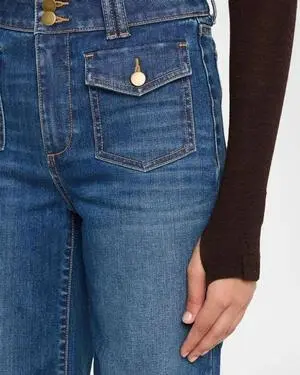 Ramy Brook Fay High-rise Wide Leg Jeans - Medium Was