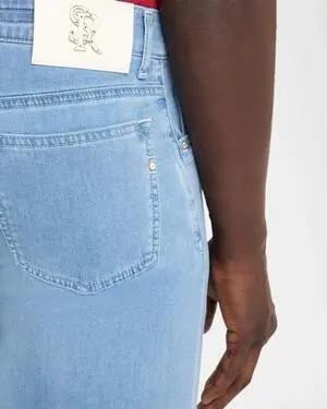 Stefano Ricci Five-pocket Cotton-blend Jeans