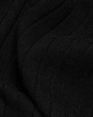 L & APOS;AGENCE Ceci Ribbed Turtleneck Top - Black
