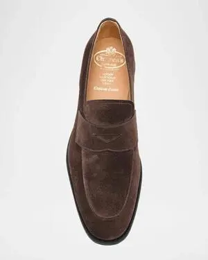 CHURCH & APOS;S Apos;s Hertford R 2.0 Suede Penny Loafers - Ebony