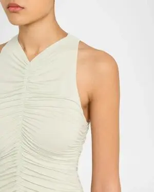 A.L.C. Ayla Ruched Fit-&-flare Maxi Dress