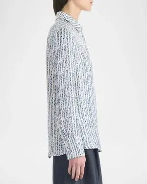 Altuzarra Chika Silk Button-front Top