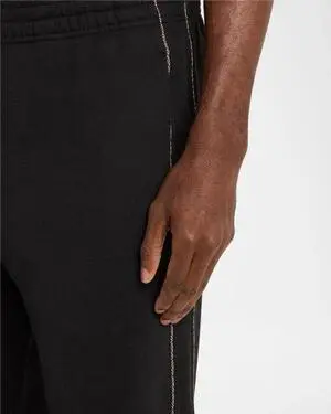 Burberry Apos;s Side Check-piping Cotton Sweatpants - Black