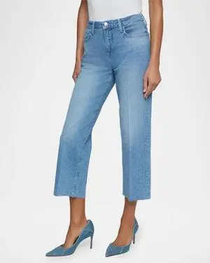 L & APOS;AGENCE Wanda High-rise Cropped Wide-leg Jeans