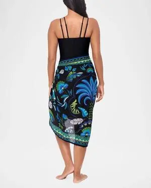 Magicsuit Taj Mahal Pareo Coverup - Black Mult