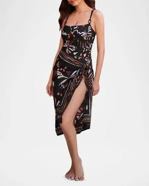 Magicsuit Chrysalis Pareo Coverup - Black/mult