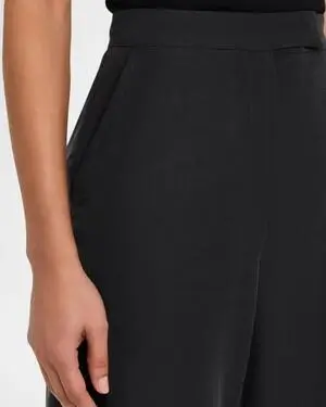 Emporio Armani Relaxed Cupro Trousers