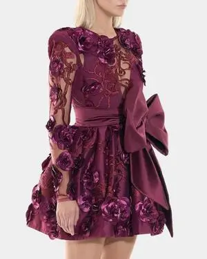 ZHIVAGO The Beautiful & The Lost Floral Mesh Mini Dress