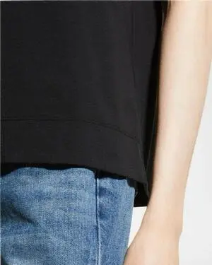 Lafayette 148 New York Modern V-neck Short-sleeve Cotton Jersey Tee