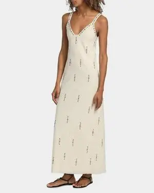 Rag & Bone Aubrey Grommet-embellished Maxi Dress - Ivory