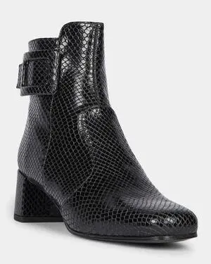 ROGER VIVIER Tres Vivier 45mm Snakeskin-embossed Leather Ankle Boots