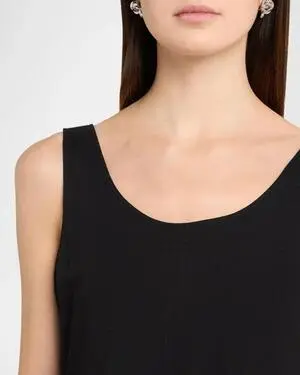 Theory Flared Tank Dress - Black