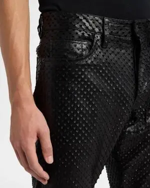 TOM FORD Apos;s Perforated Leather Straight-leg Five-pocket Pants
