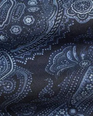 Ralph Lauren Purple Label Apos;s Paisley Silk Twill Tie - Navy