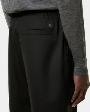 Burberry Apos;s Trevor Wool Track Pants - Black