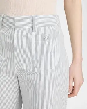 FRAME The Stripe Modernist Pocket Trousers - Navy Multi