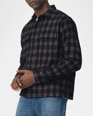 JOE & APOS;S JEANS Apos;s Plaid Double-pocket Button-down Shirt - Navy Multi